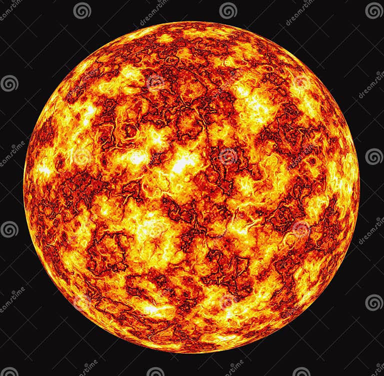 Burning sun stock illustration. Illustration of armageddon - 1343262