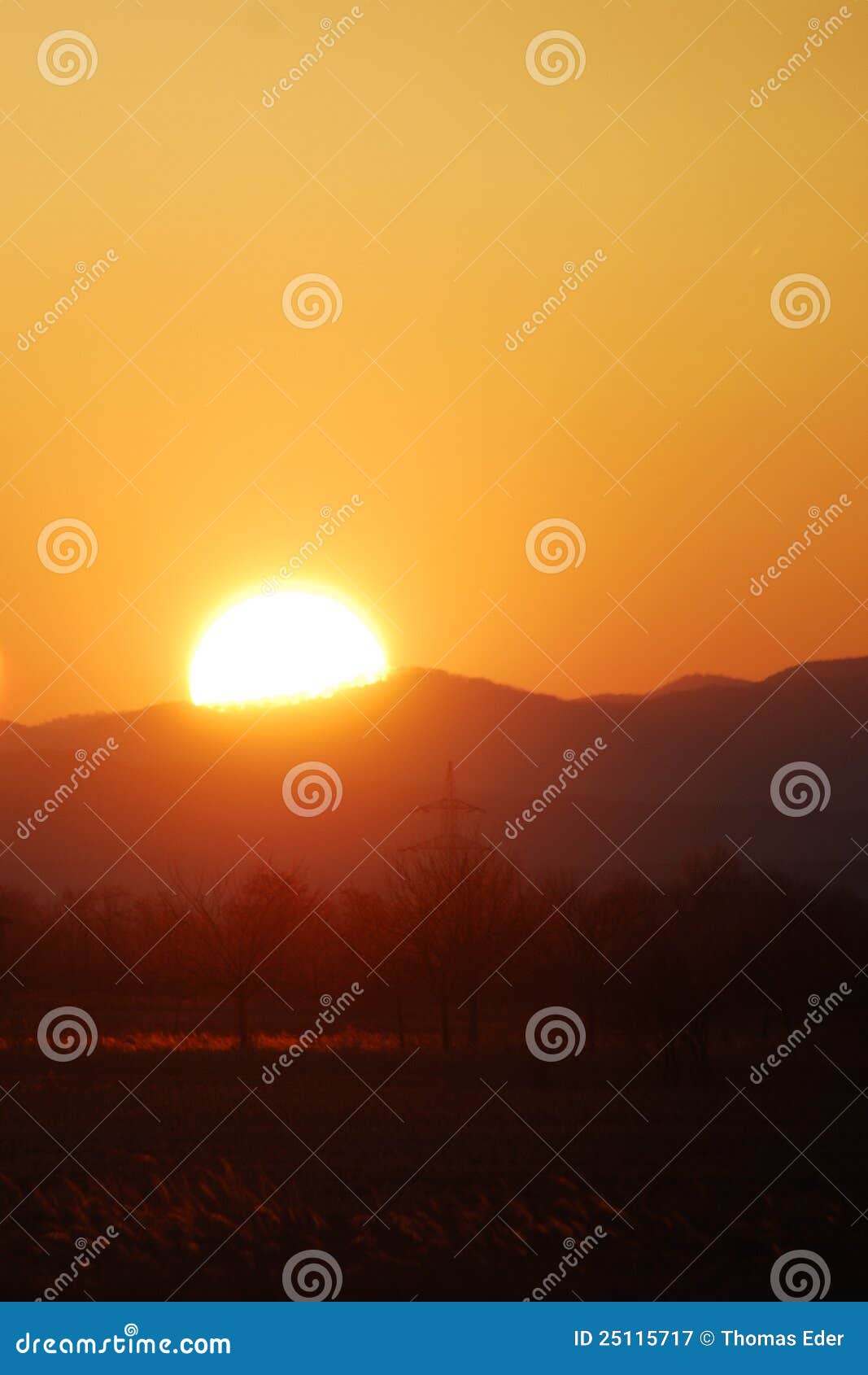 Burning sun stock image. Image of abstract, season, landscape - 25115717