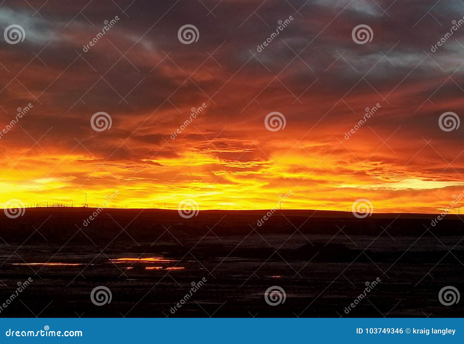 Burning sunset end stock photo. Image of fire, burning - 103749346