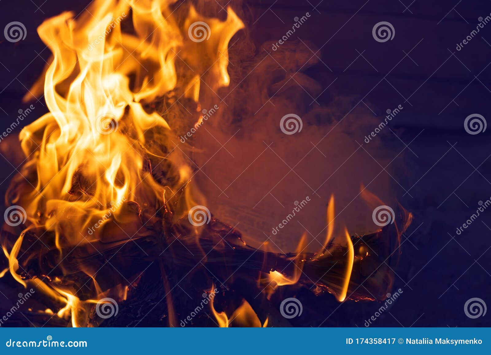Burning Thoughts, News. Books in a Red Flame of Fire. Background from ...