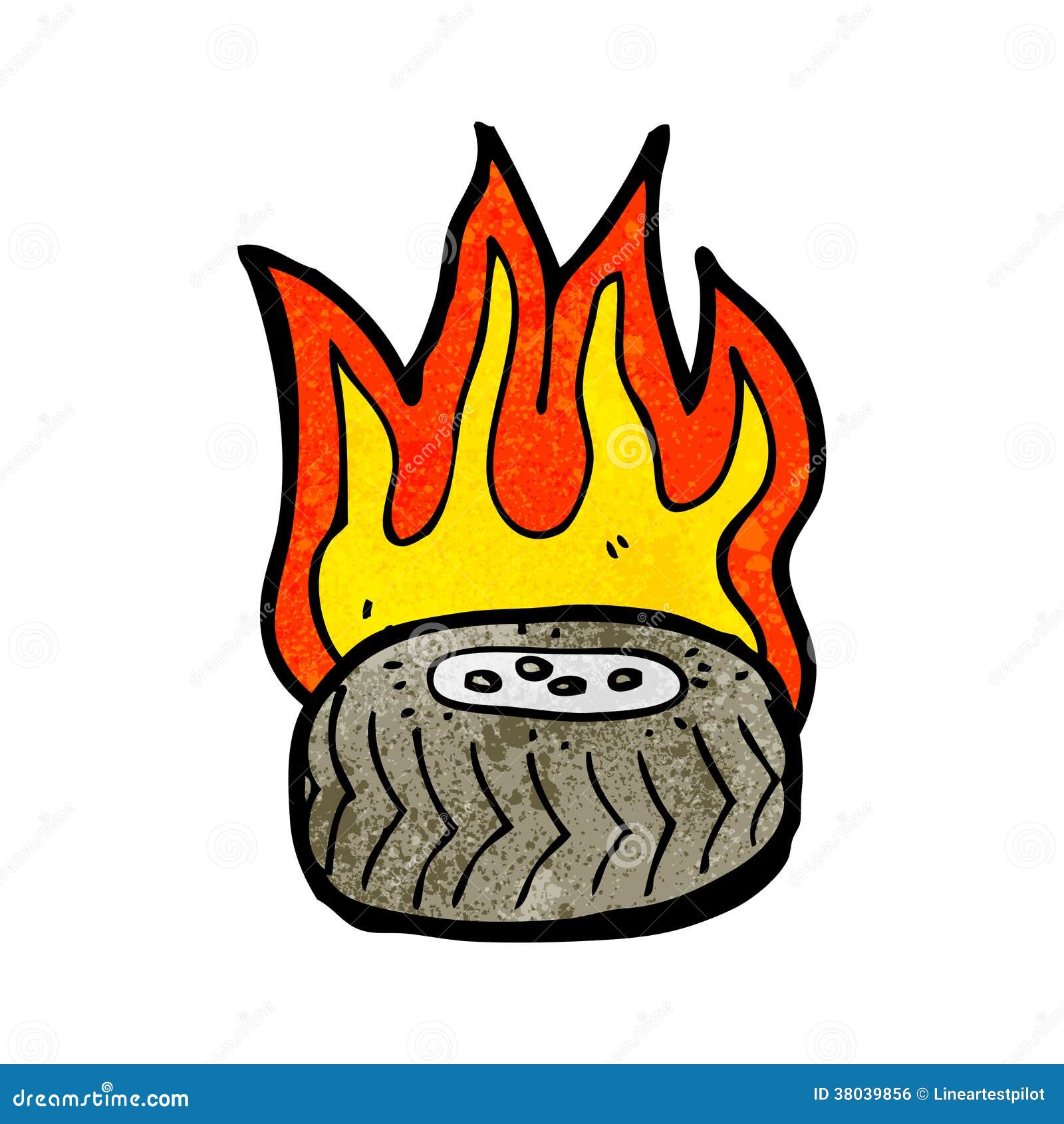 Burning tire cartoon stock vector. Illustration of clip - 38039856