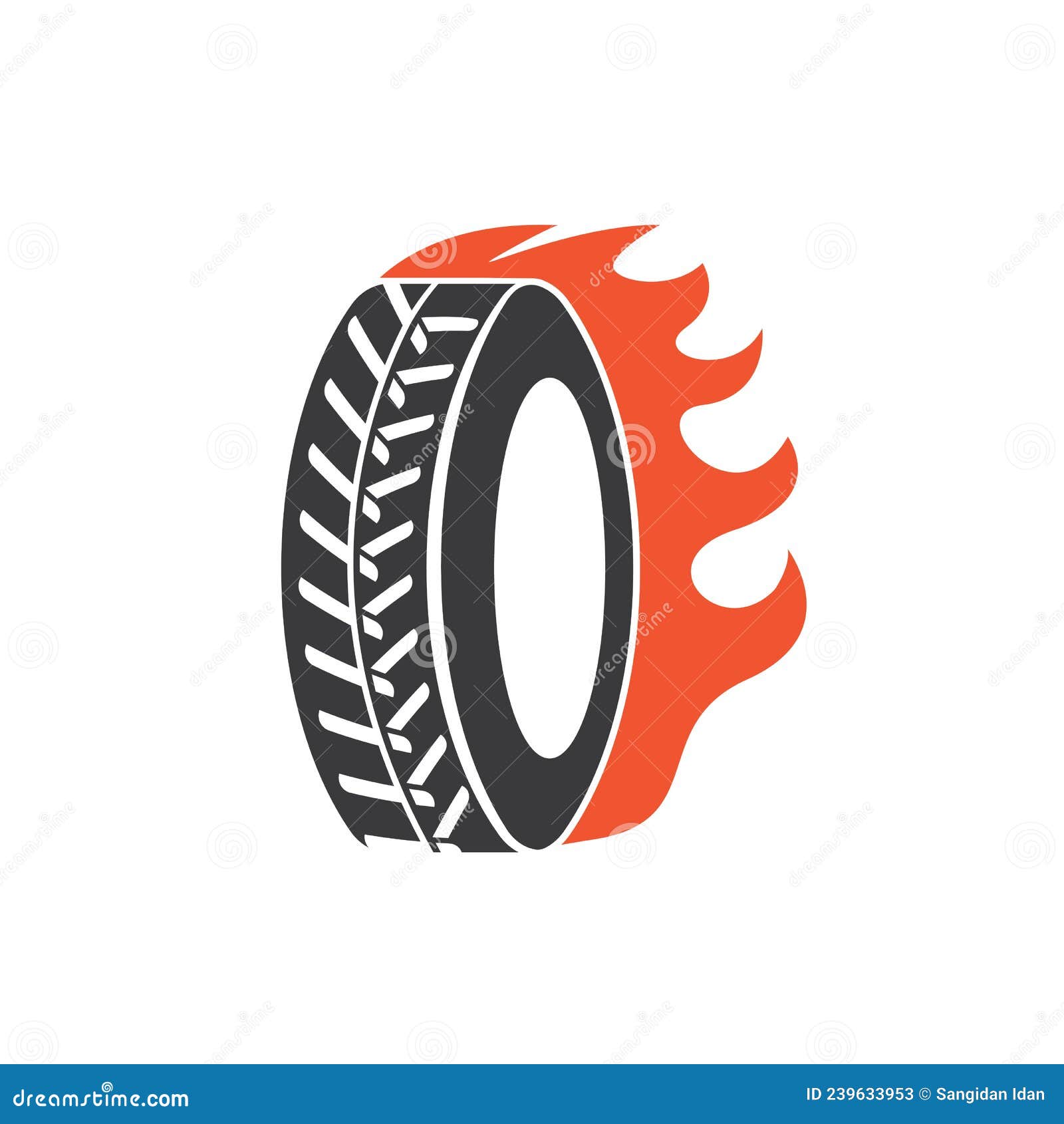 Burning Tire Icon Vector Illustration Concept Design Stock Vector ...