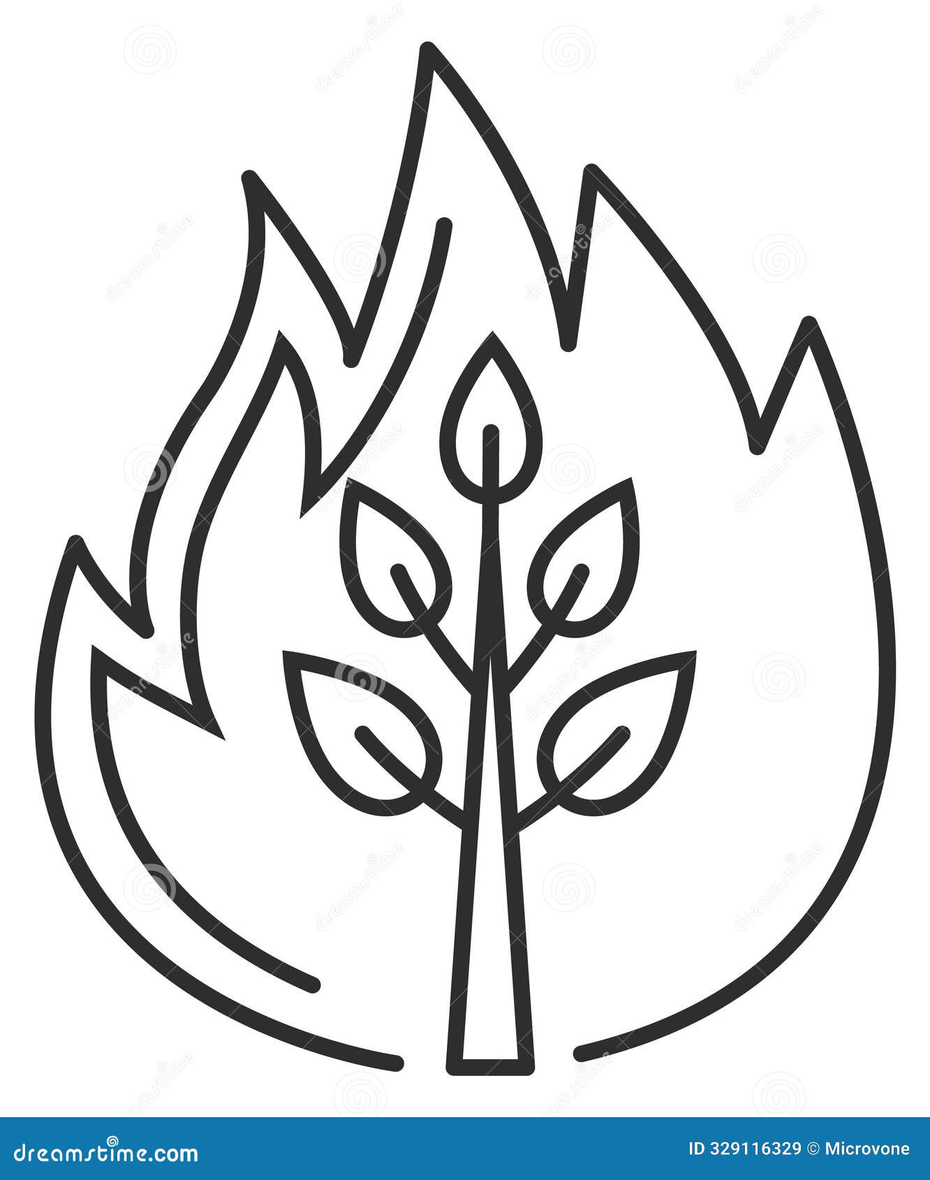 Forest On Fire And Environment Damage And Natural Habitats, Fire Is ...