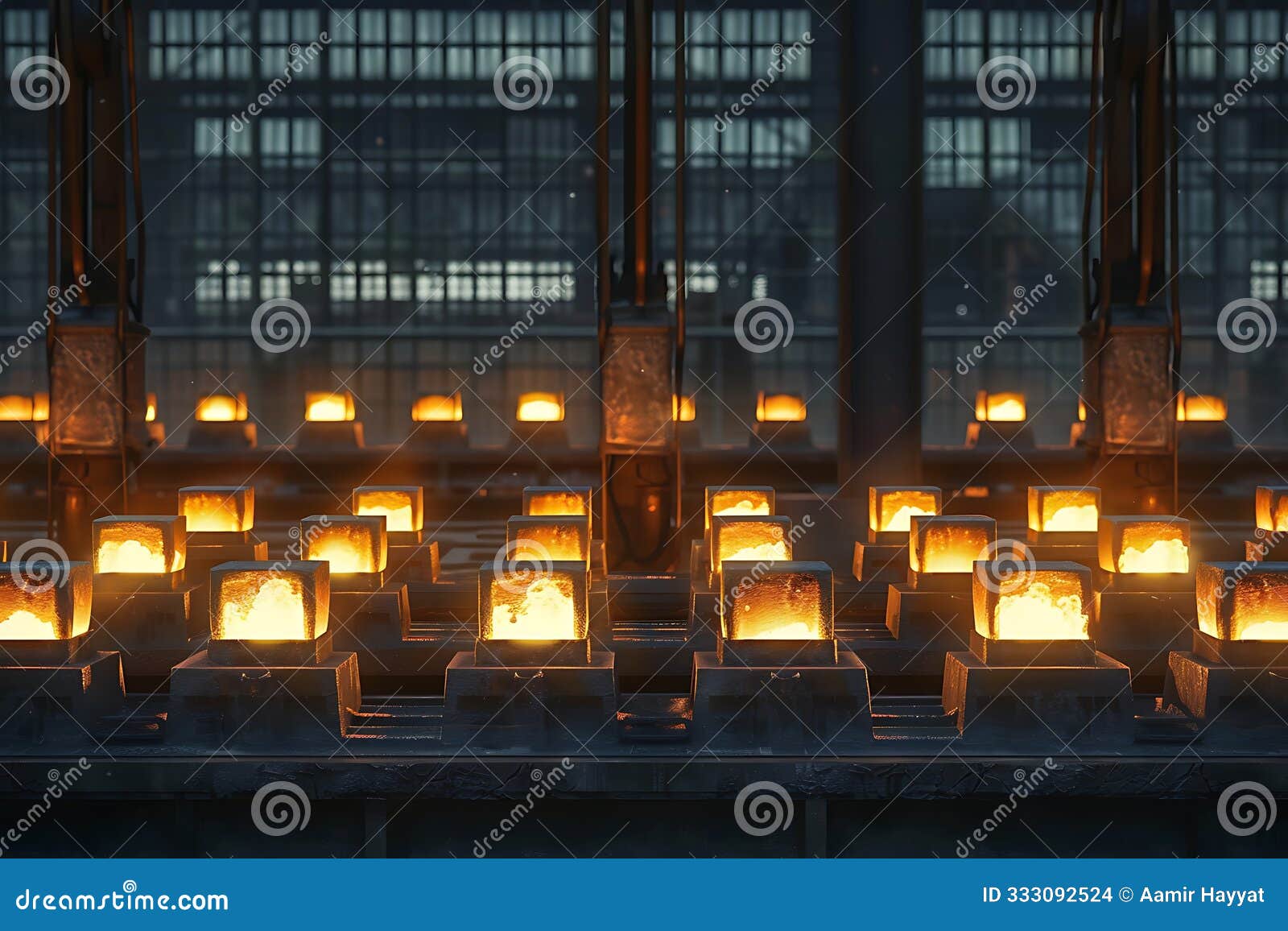 Burning Tubes in the Fire Shape Stock Photo - Image of evening, night ...