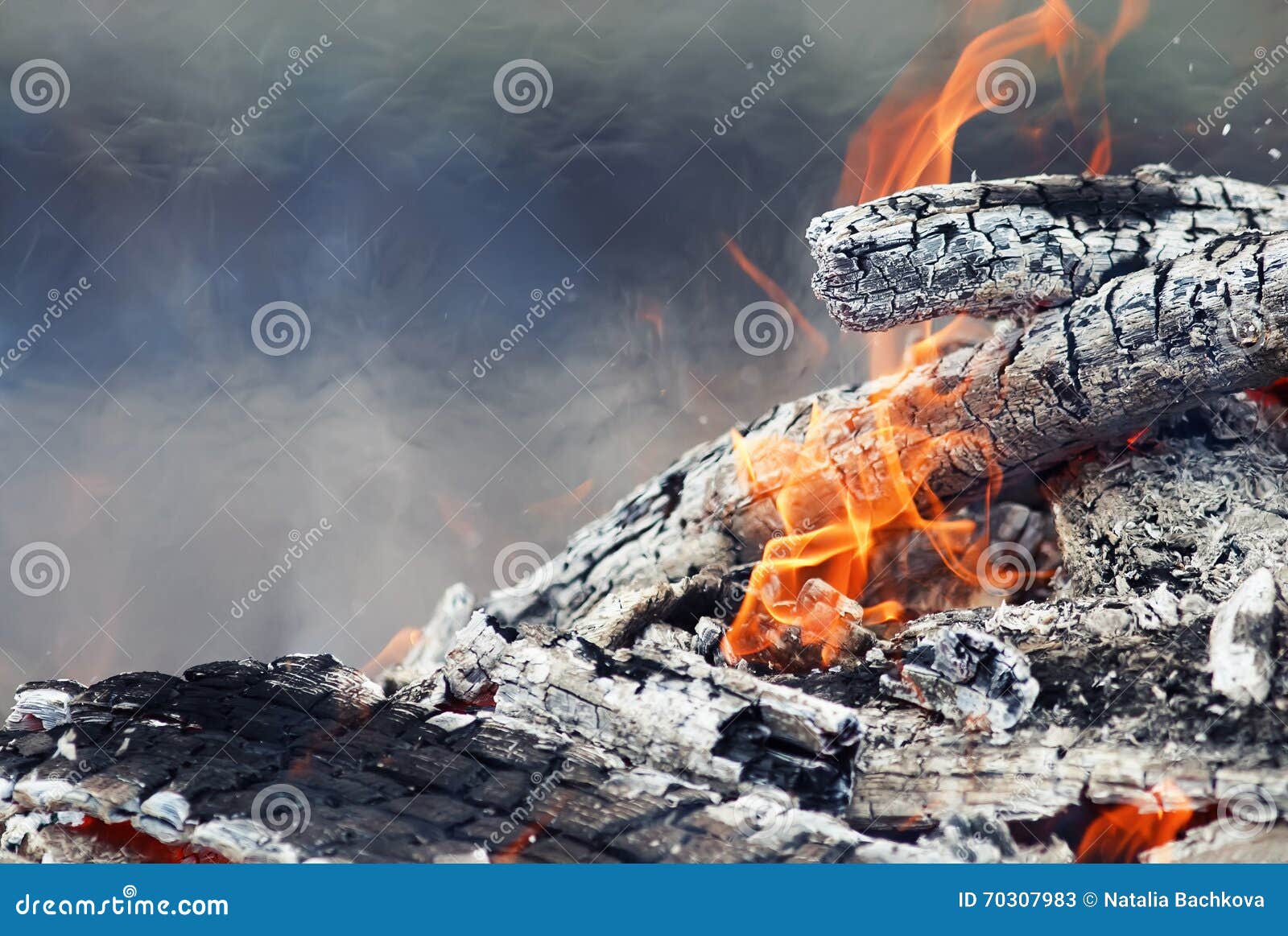 Burning Up White Hot Coals and the Bright Red Flames Stock Image ...