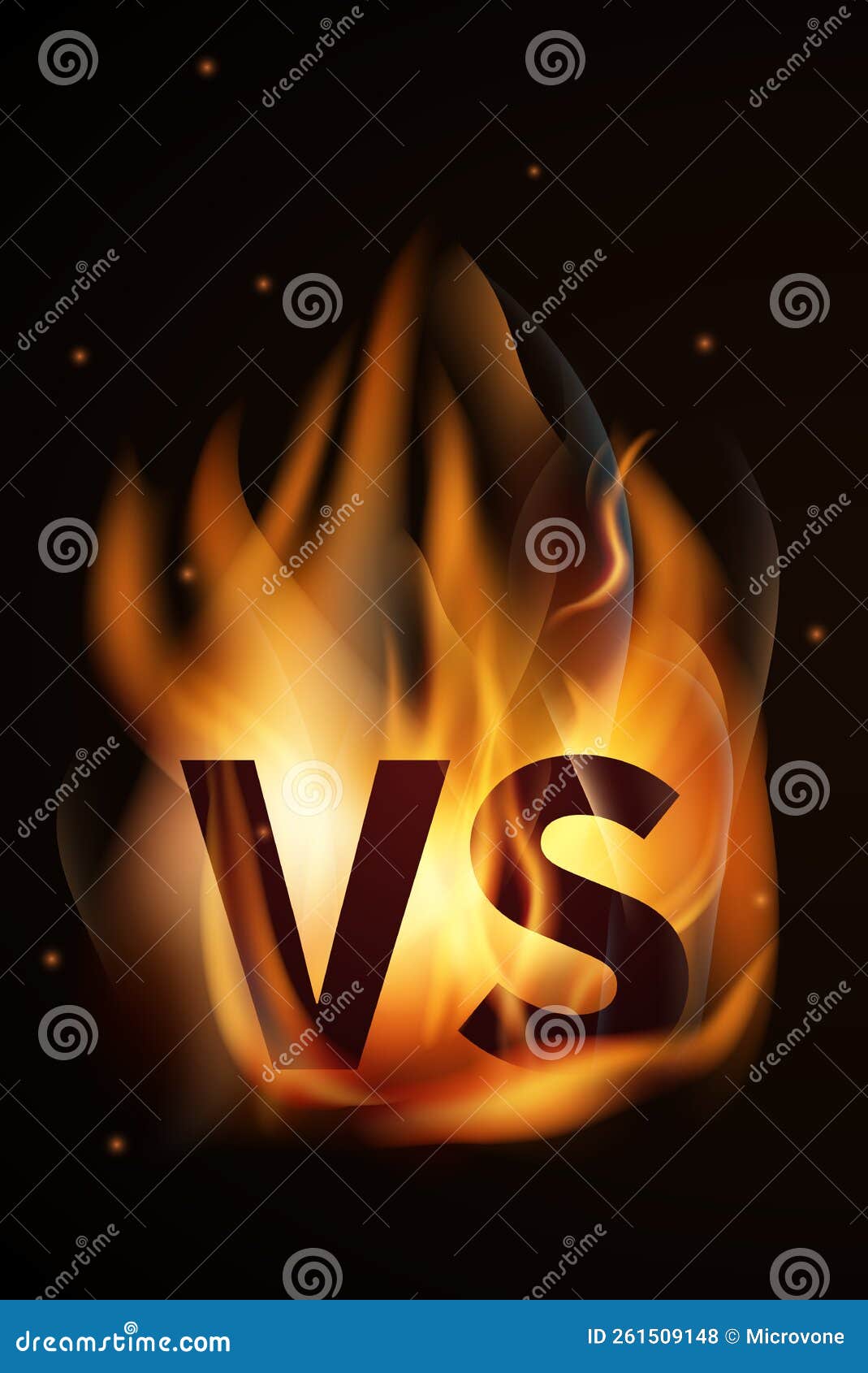Versus VS Logo. Battle Headline Template. Sparkling Lightning Design ...