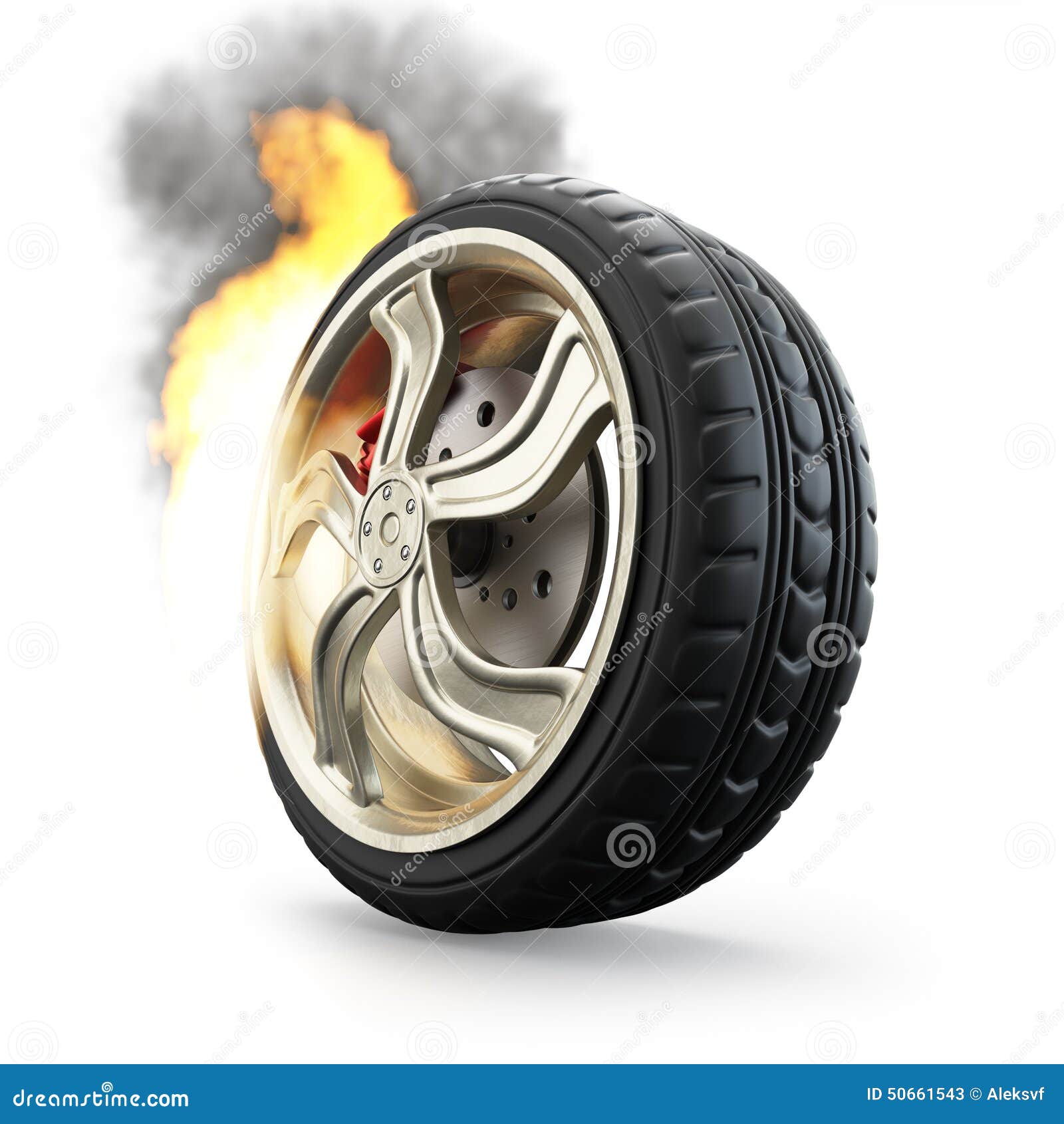 Burning Wheel Royalty-Free Stock Photo | CartoonDealer.com #50661543