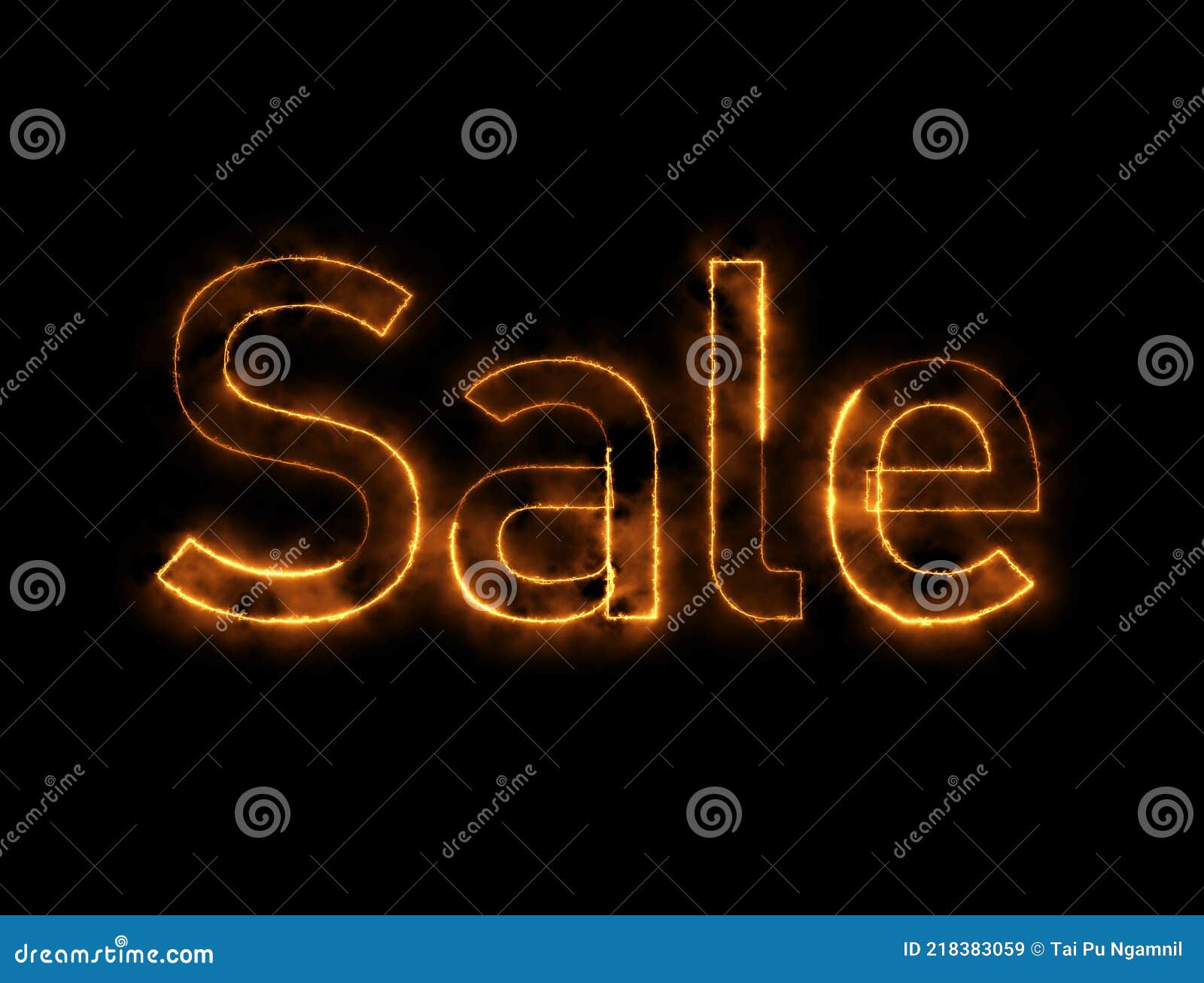 Burning wire of Sale stock illustration. Illustration of number - 218383059