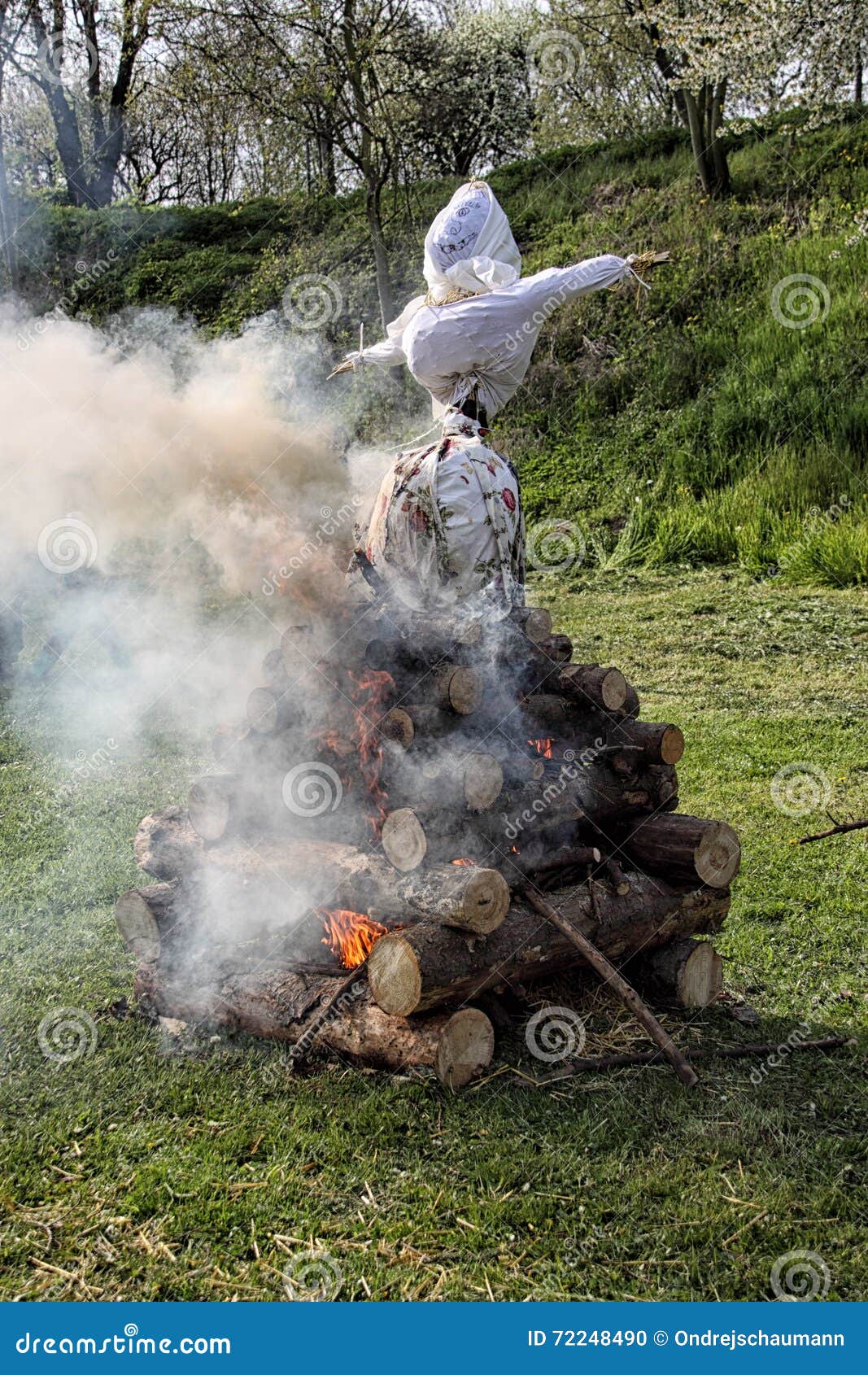 Burning of witches stock photo. Image of culture, historic - 72248490