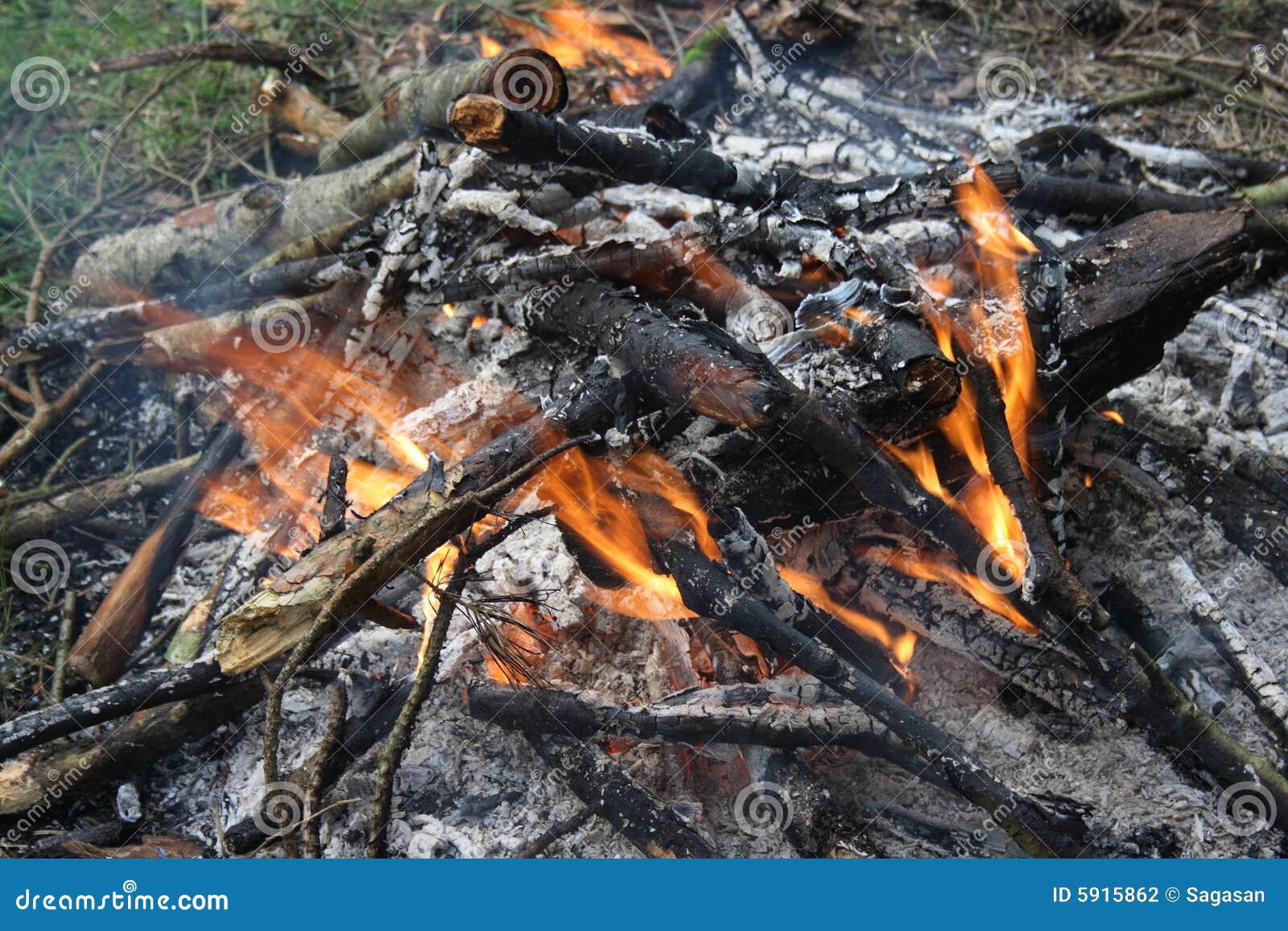 Burning wood stock photo. Image of bonfire, heat, inferno - 5915862