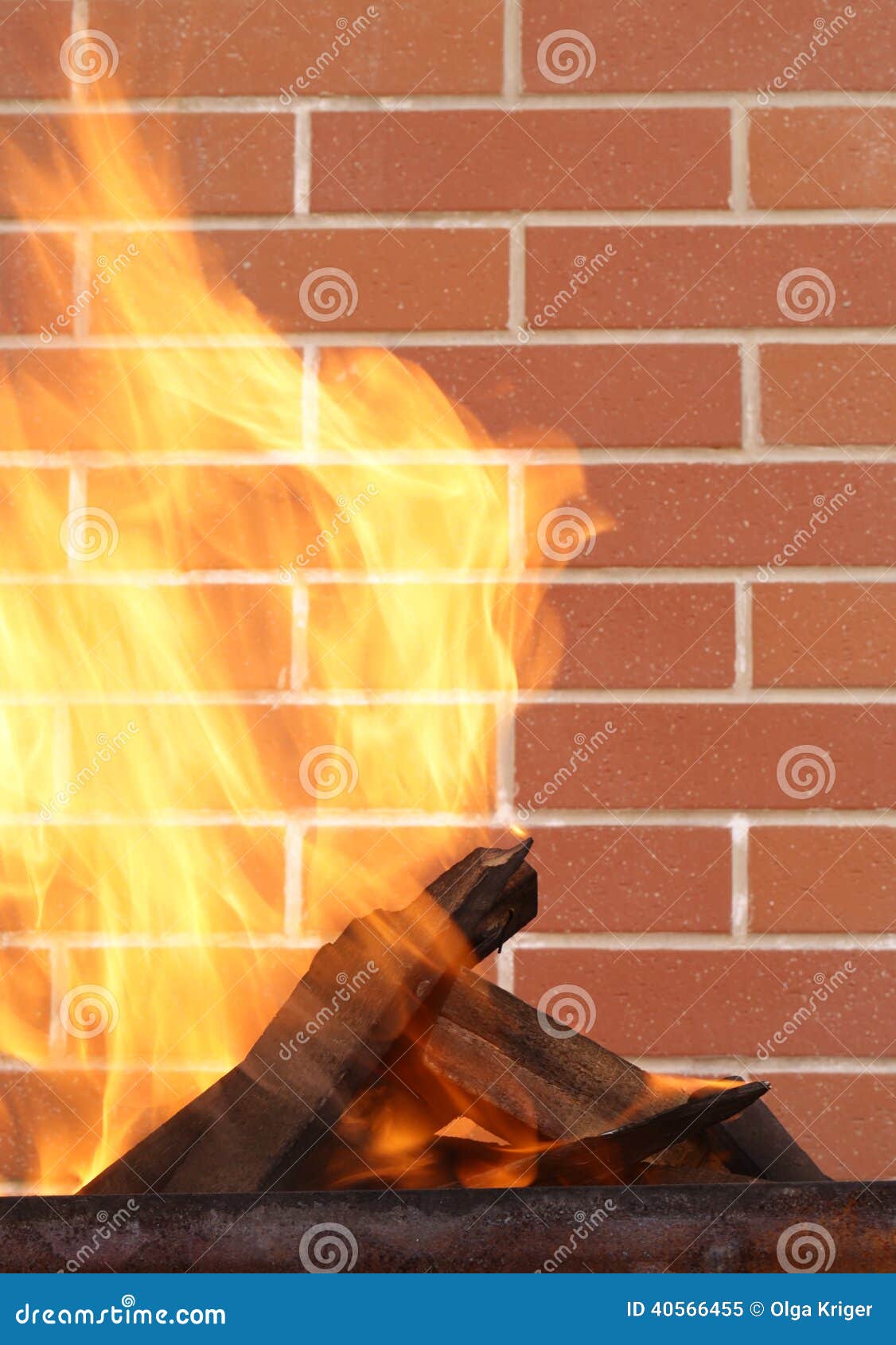 Burning wood in a brazier stock image. Image of background - 40566455