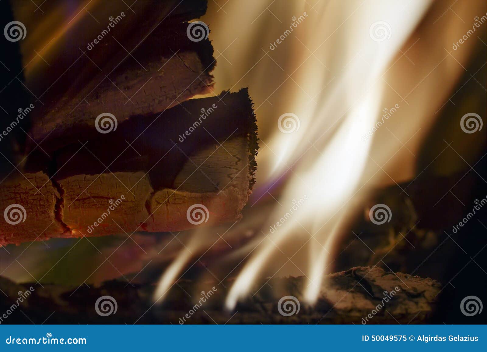 Burning wood and cinder stock image. Image of burned - 50049575