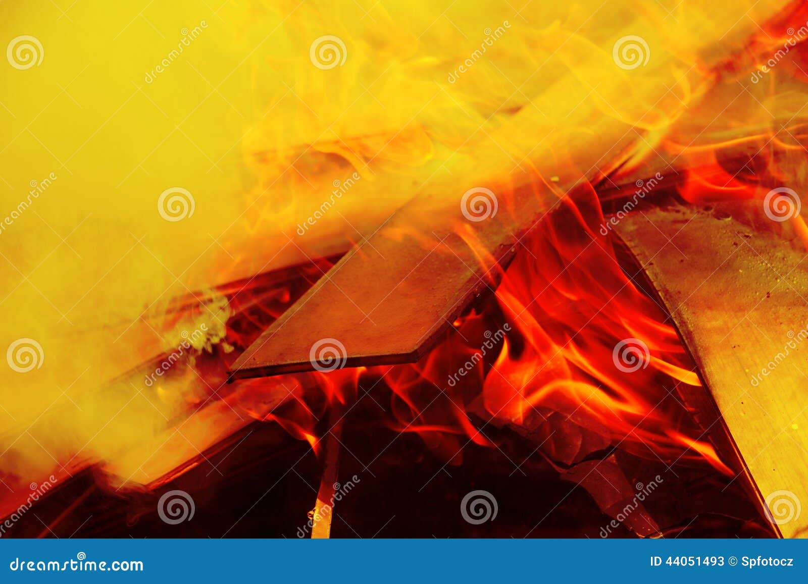 Burning Wood In A Modern Fireplace With A Closed Combustion Chamber ...