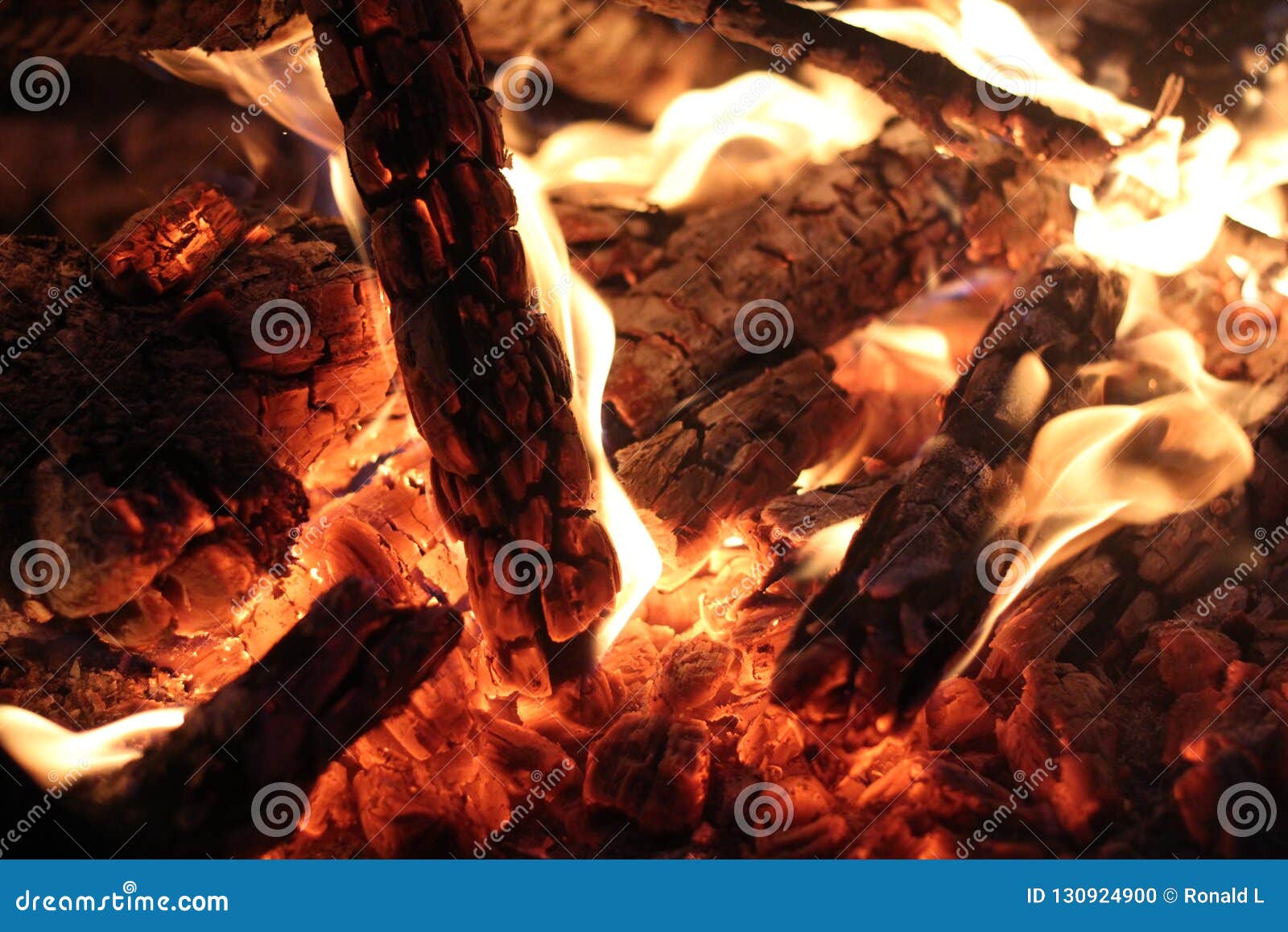 Burning wood fire flame stock photo. Image of fire, burning - 130924900