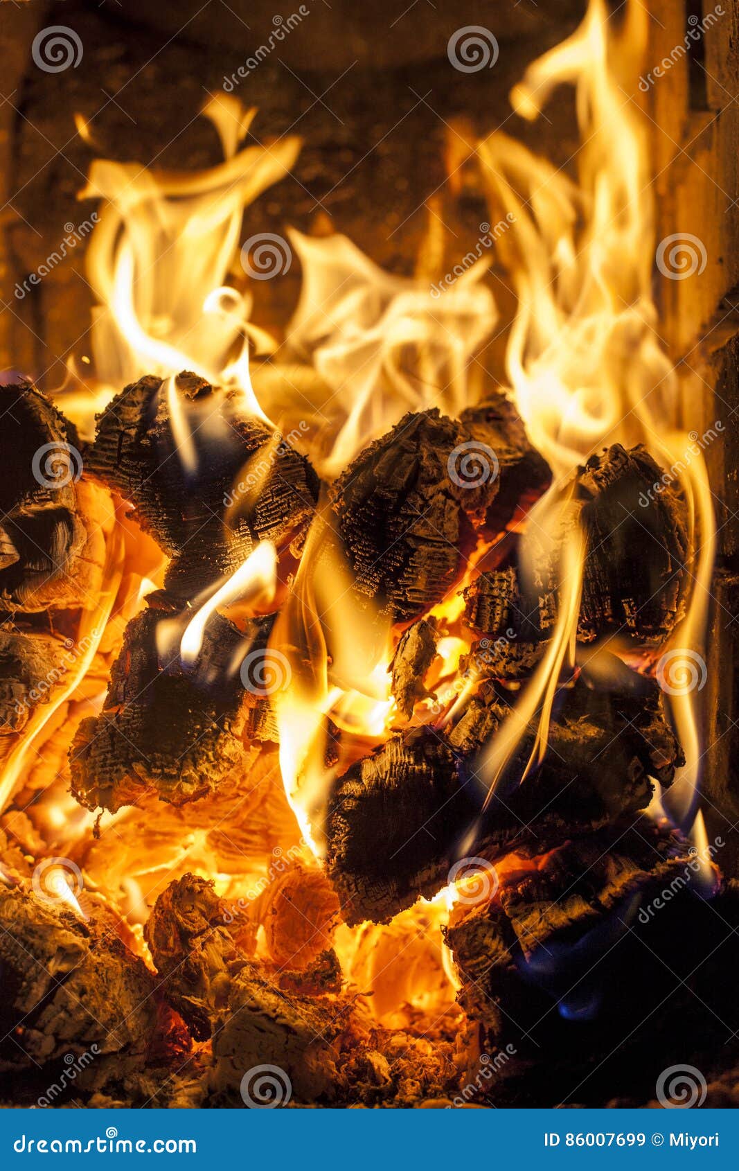 Burning Wood in the Firebox Stock Image - Image of fire, stove: 86007699