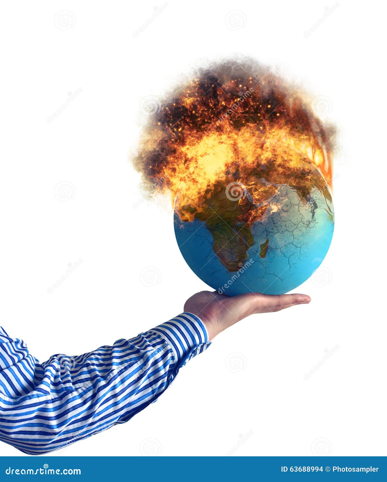 Earth Burning Hand