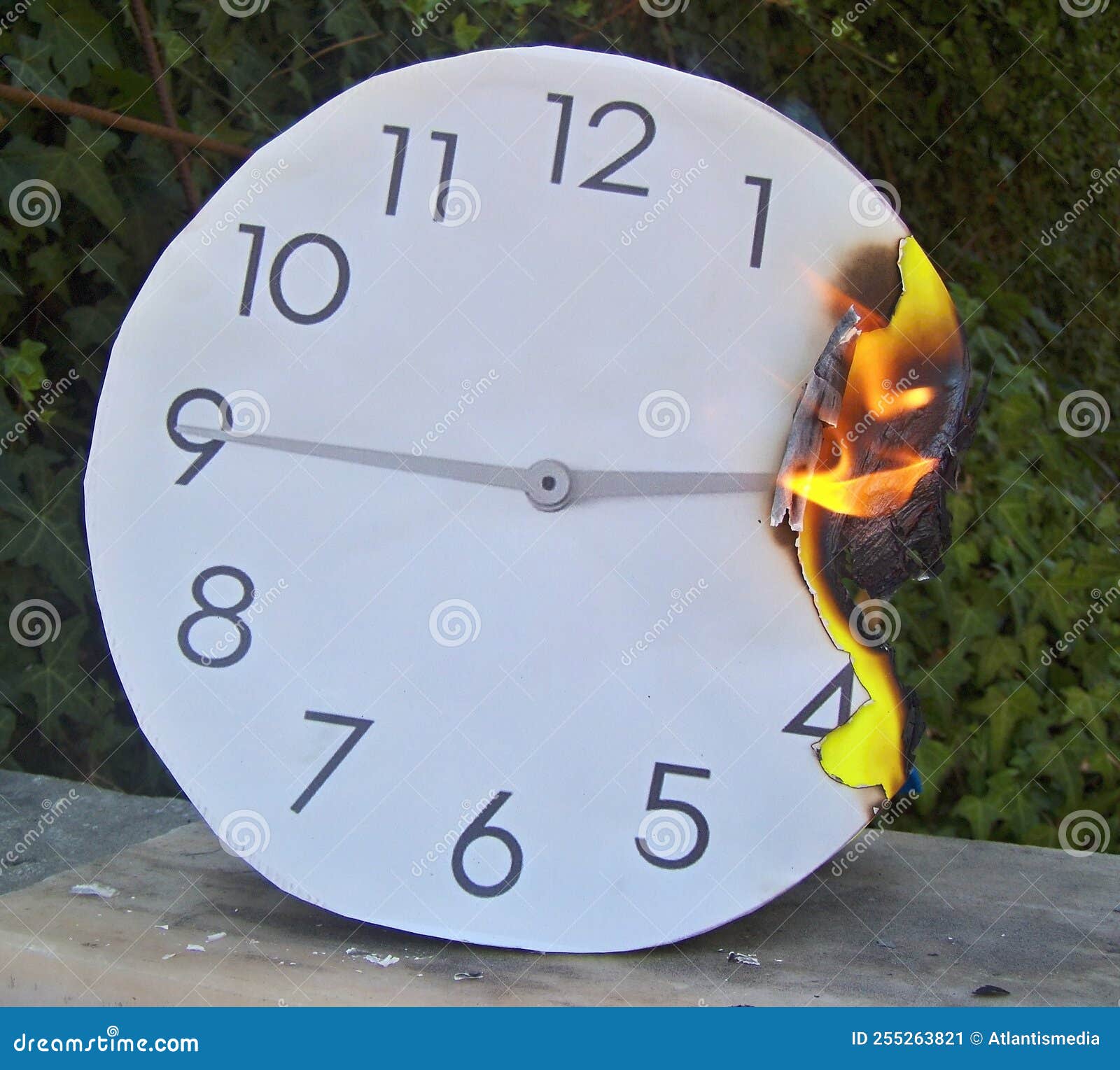 Burning your time stock image. Image of burning, fire - 255263821