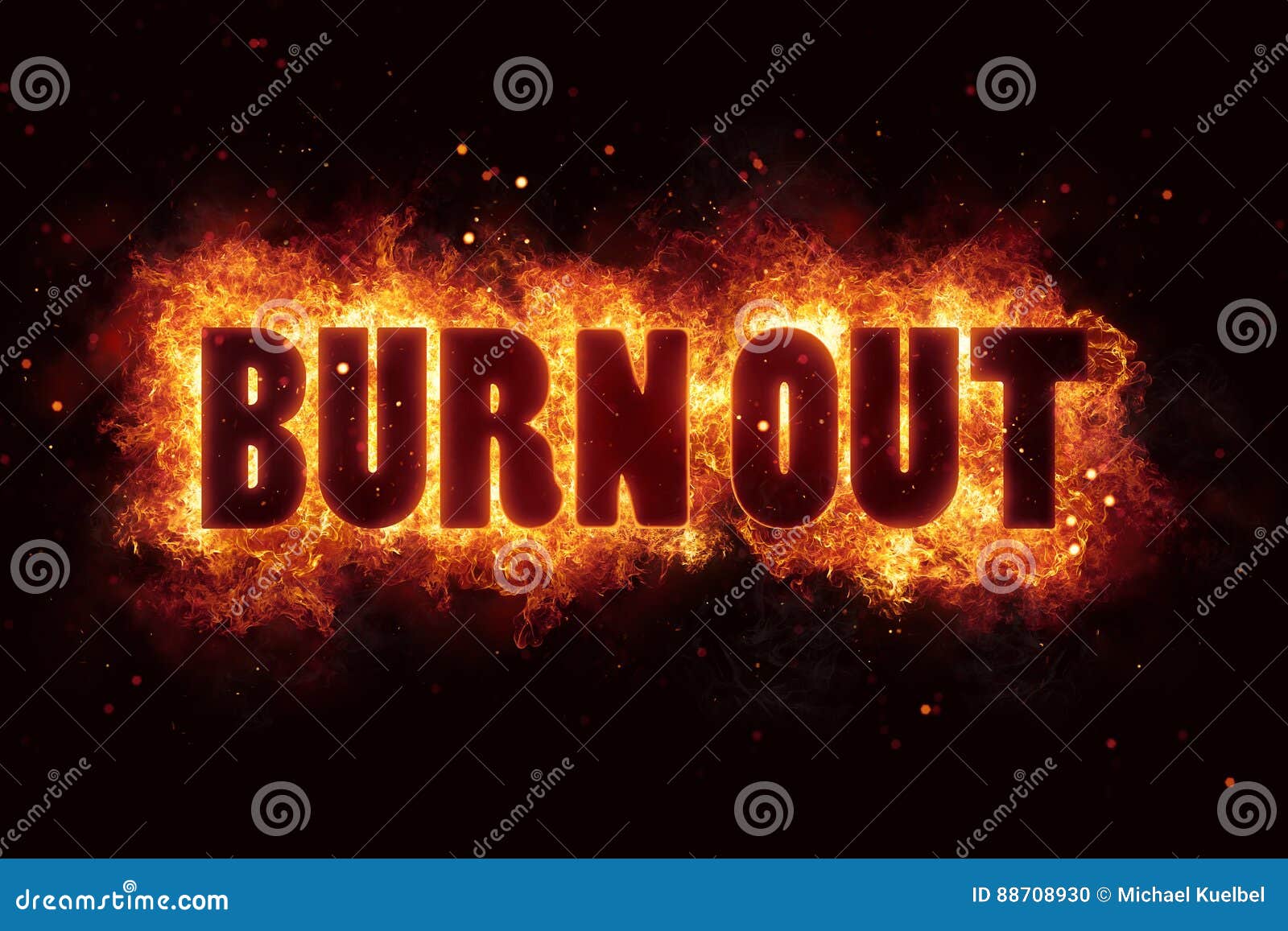 Burnout Burn Flames Fire Explosion Explode Stock Illustration ...
