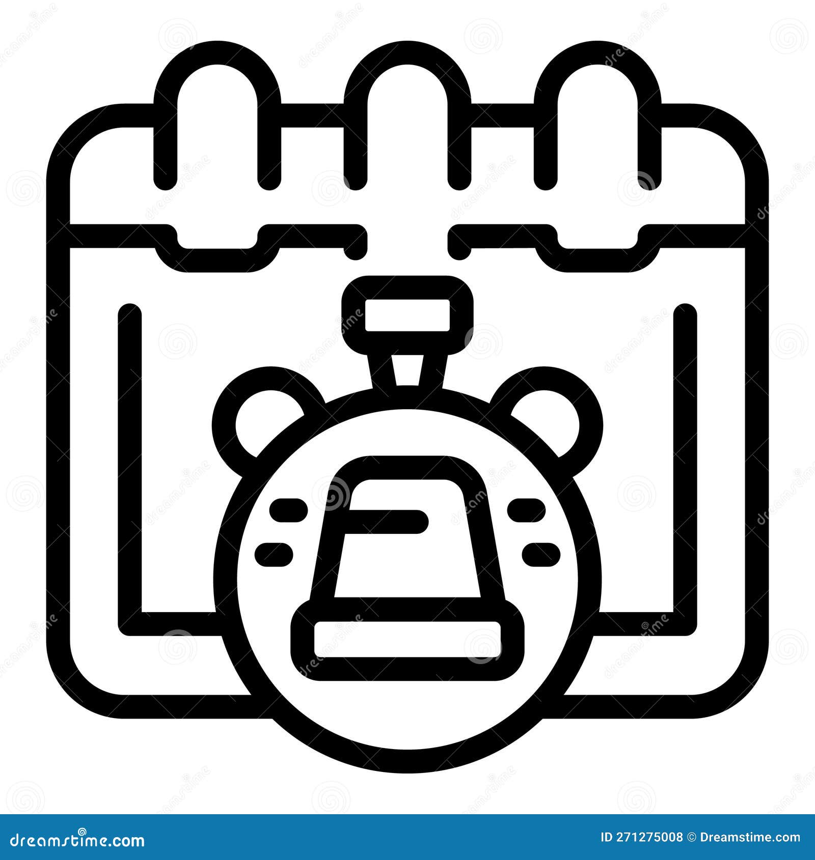 Burnout Calendar Icon Outline Vector. Mental Work Stock Vector ...