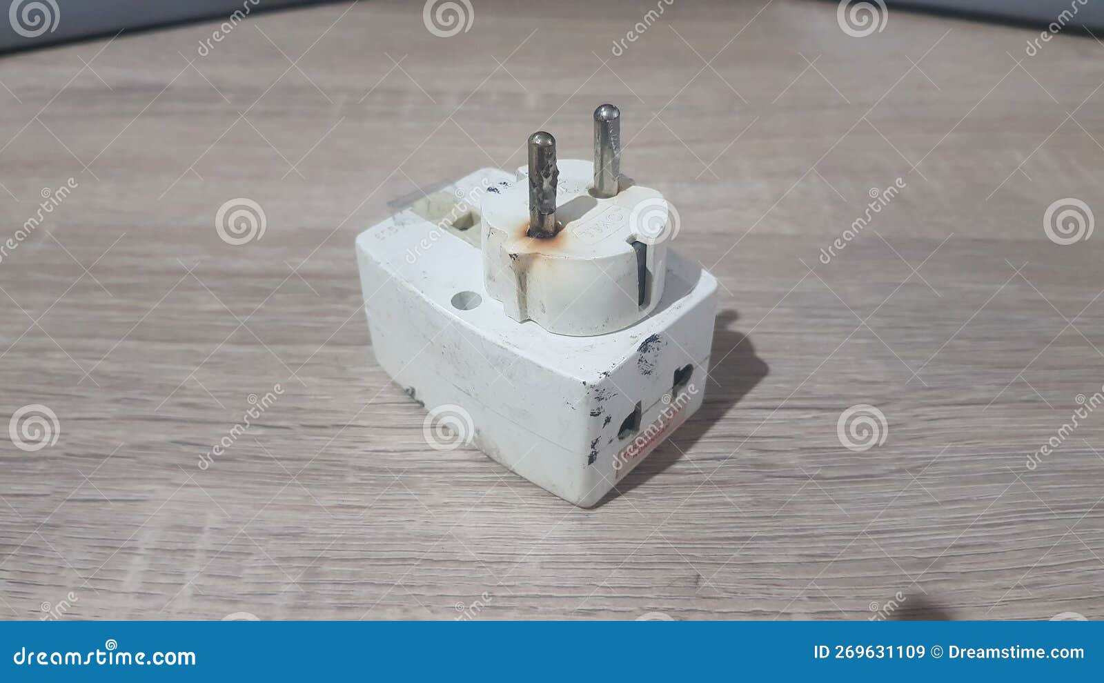 Burnout Electrical Appliances or Electrical Plug or Electrical Adapter ...