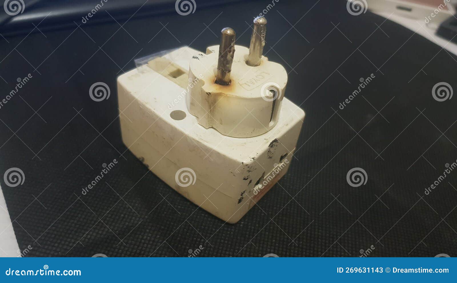 Burnout Electrical Appliances or Electrical Plug or Electrical Adapter ...