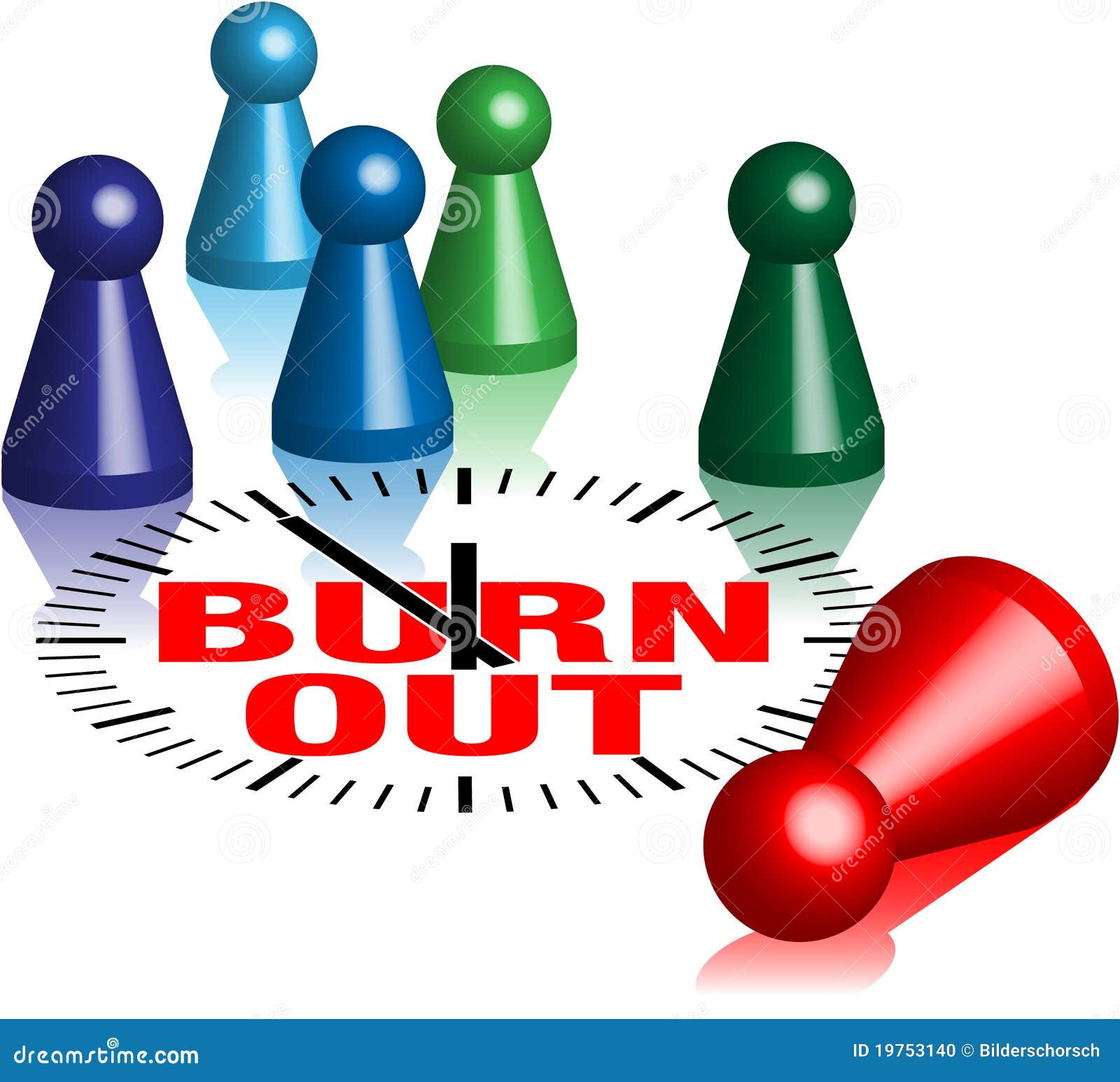 Burnout Warning Sign Vector Illustration | CartoonDealer.com #32674880