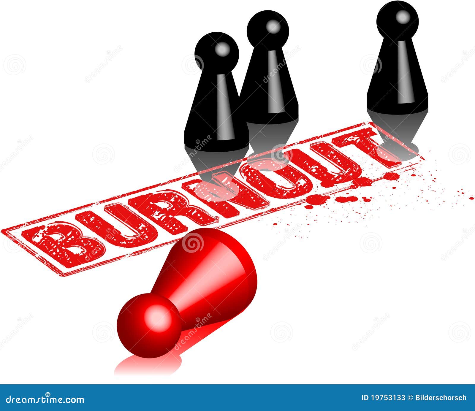 Burnout Warning Sign Vector Illustration | CartoonDealer.com #32674880