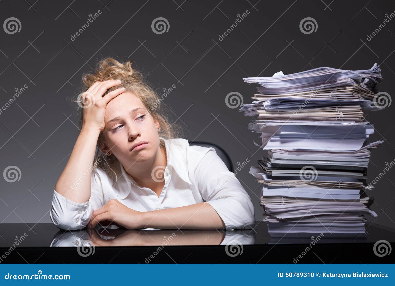 Burnout office worker stock photo. Image of exhausted - 60789310