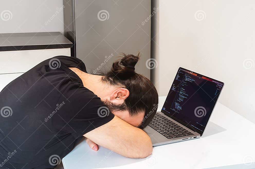 Burnout at Work, Procrastination. Fatigue from Working on the Computer ...