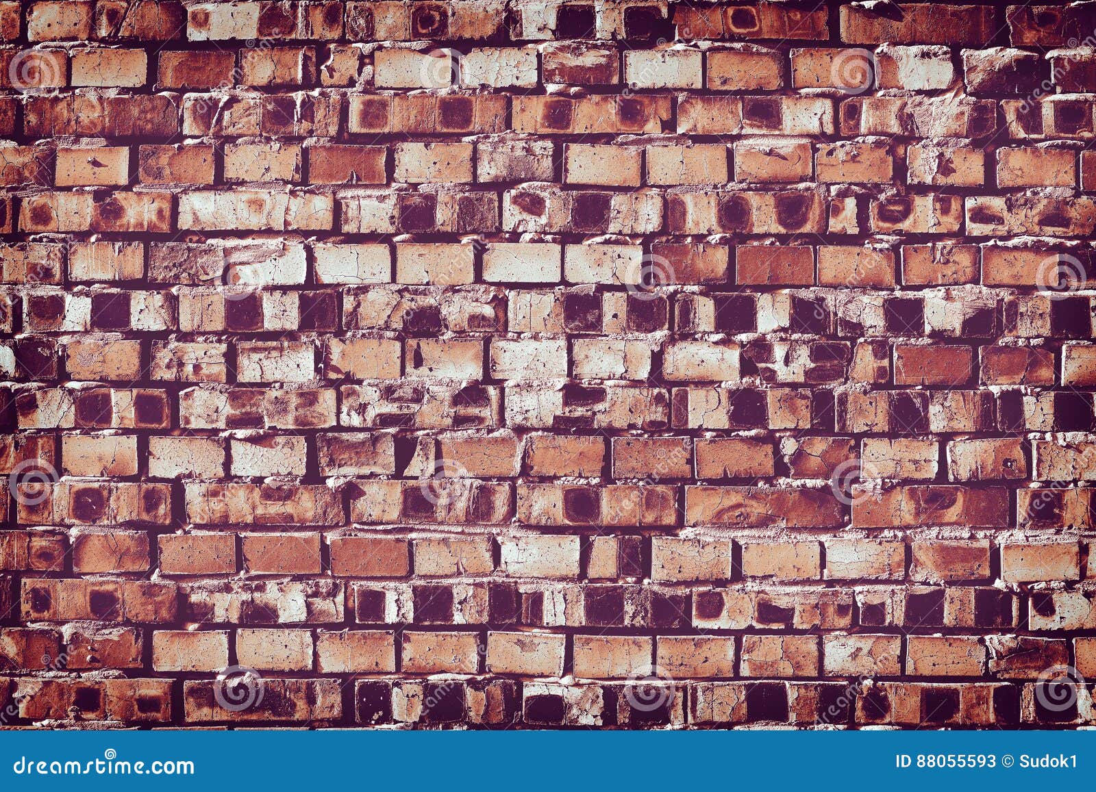 Burnt Brick Wall Textured Background Stock Image - Image of ...