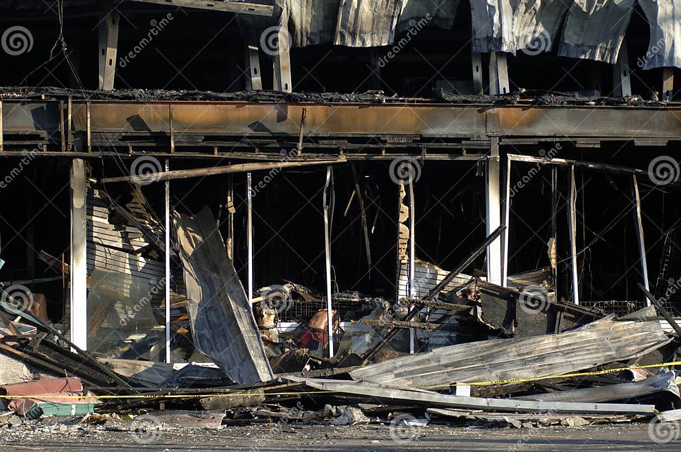 Burnt Building stock image. Image of catastrophic, devastated - 3269183