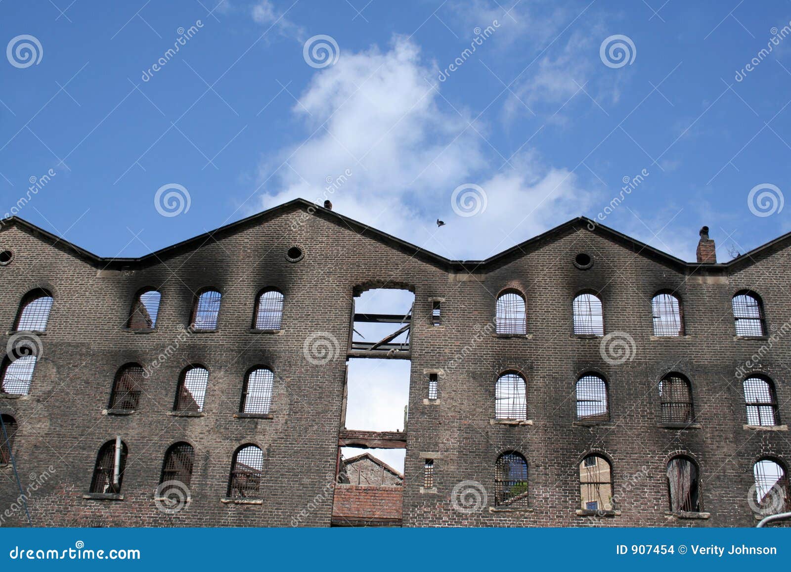 Burnt building stock photo. Image of burned, fire, ashes - 907454