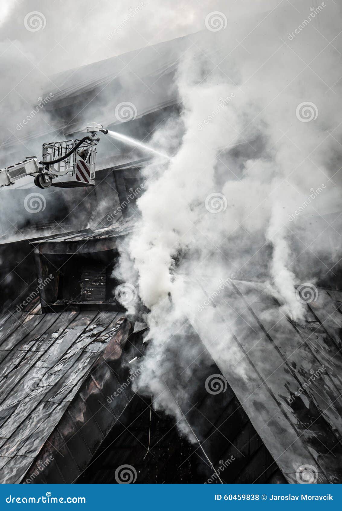 Burnt building stock photo. Image of destroy, house, burning - 60459838