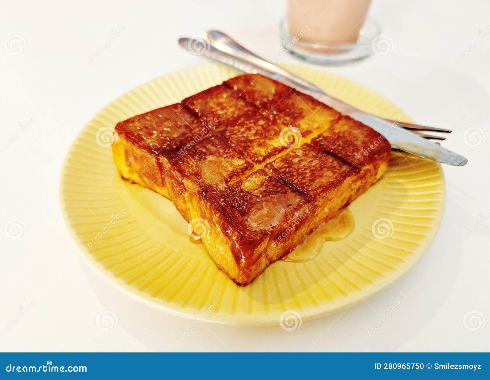 Burnt Butter Toast stock photo. Image of syrup, brown - 280965750