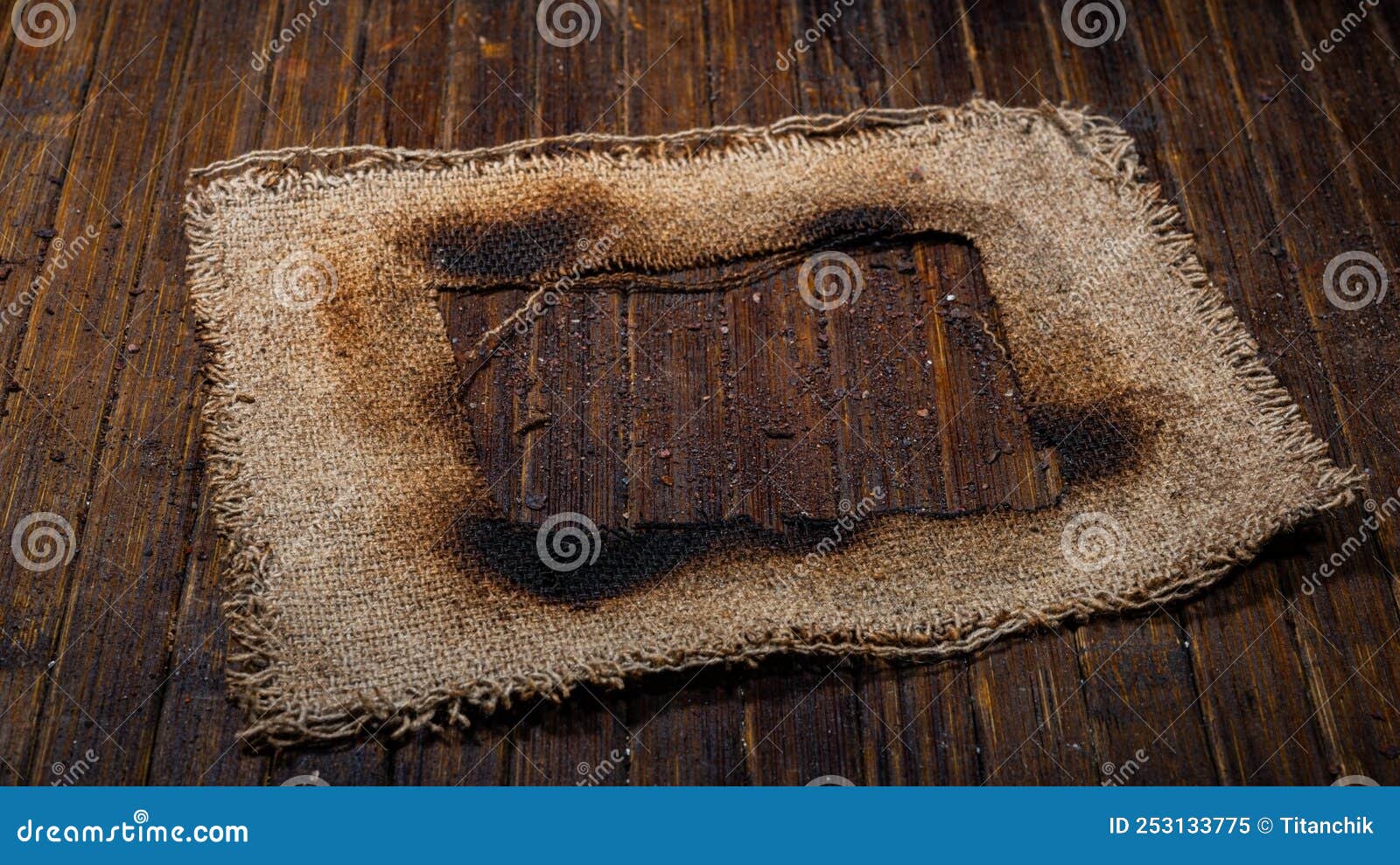 Broken Thread Structure- Burnt Canvas Stock Image - Image of aged ...