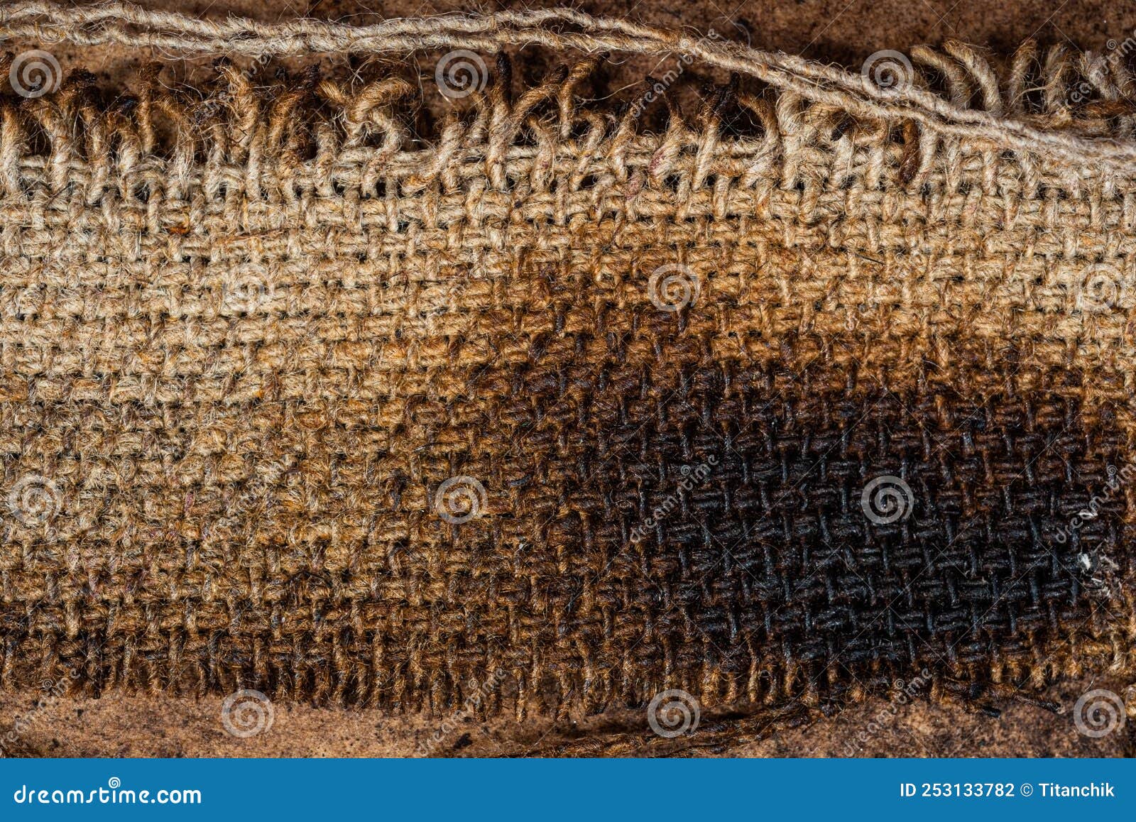 Broken Thread Structure- Burnt Canvas Stock Photo - Image of material ...