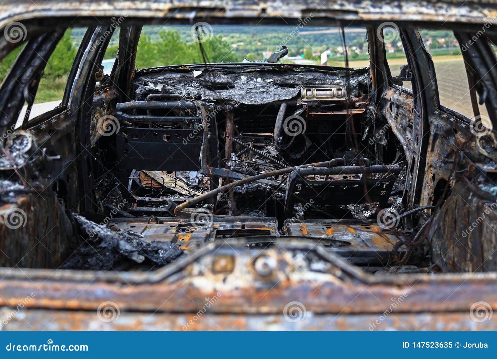 Burnt car stock image. Image of side, auto, insurance - 147523635