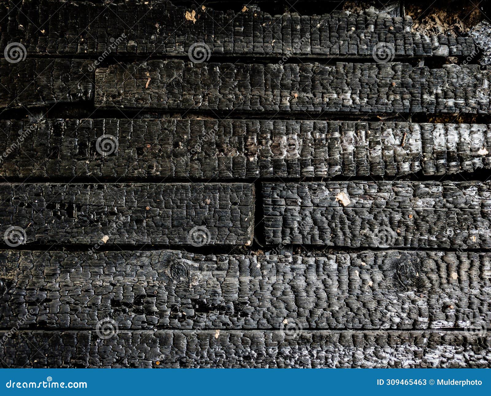 Burnt Charred Wooden Plank Surface after Fire Stock Image - Image of ...