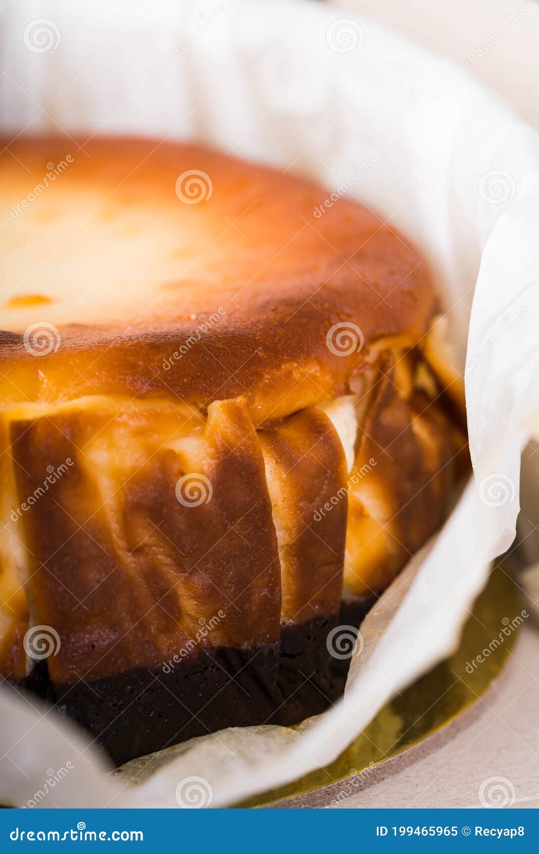 Burnt Cheesecake with Chocolate Brownies Stock Image - Image of pastry ...