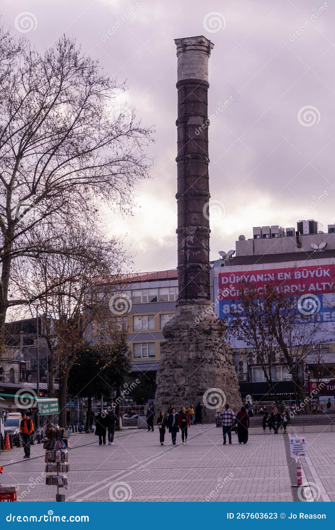 Burnt Column, Istanbul, Turkey Editorial Stock Photo - Image of culture ...