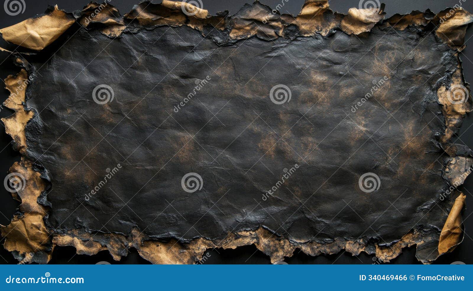 Burnt and Crumpled Paper Texture Stock Illustration - Illustration of ...