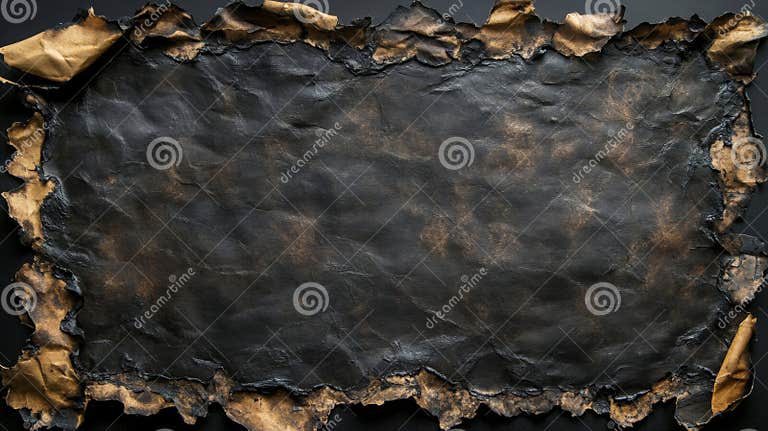 Burnt and Crumpled Paper Texture Stock Illustration - Illustration of ...