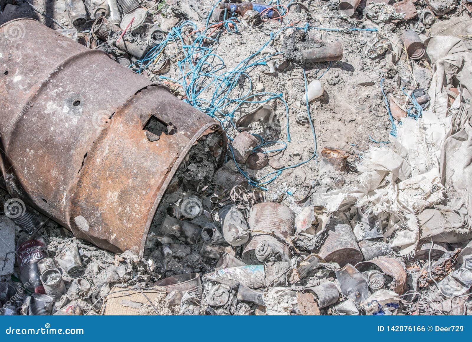 Burnt garbage pile stock photo. Image of garbage, pile - 142076166