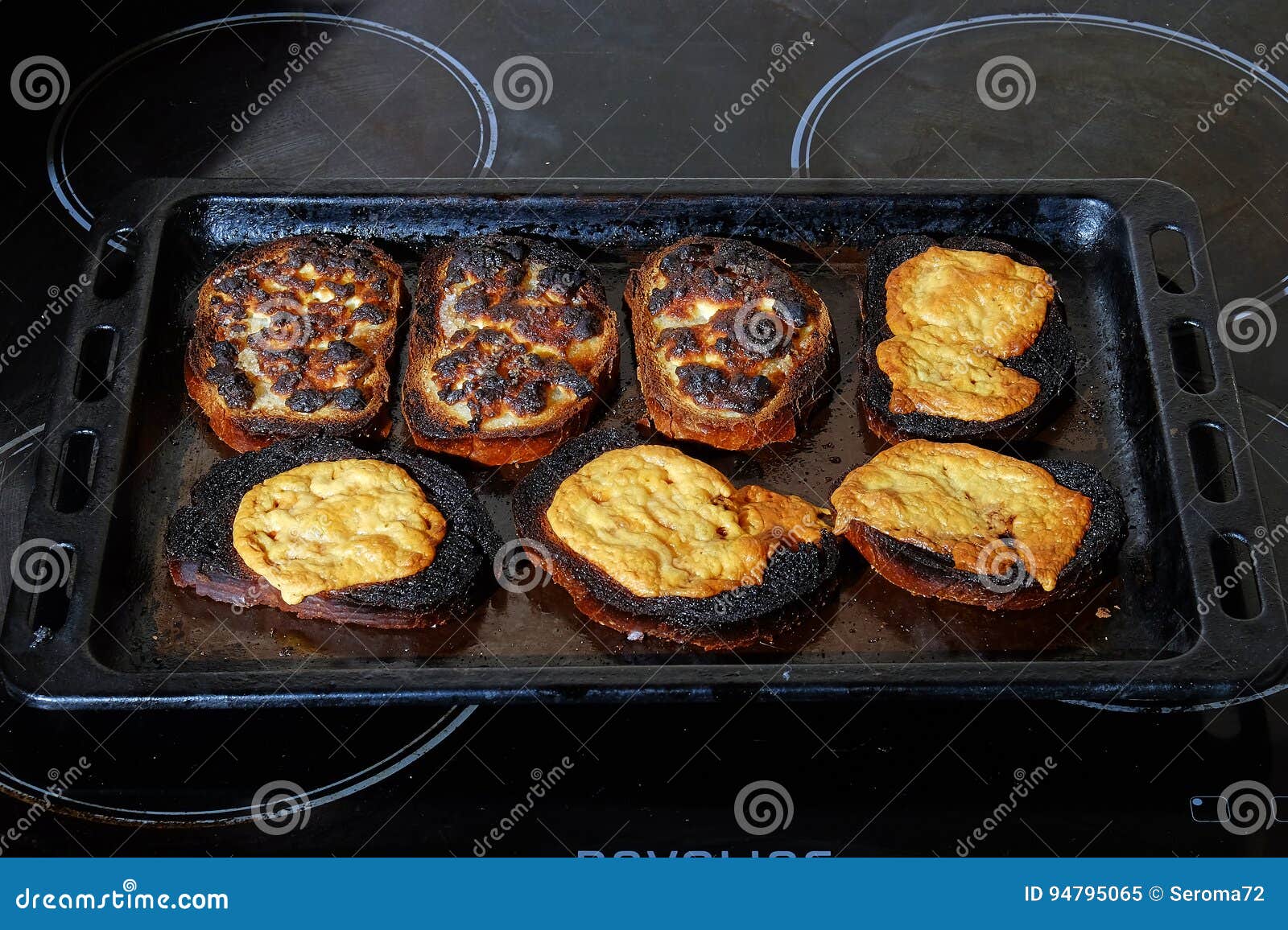 Burnt grilled cheese stock image. Image of grain, health - 94795065