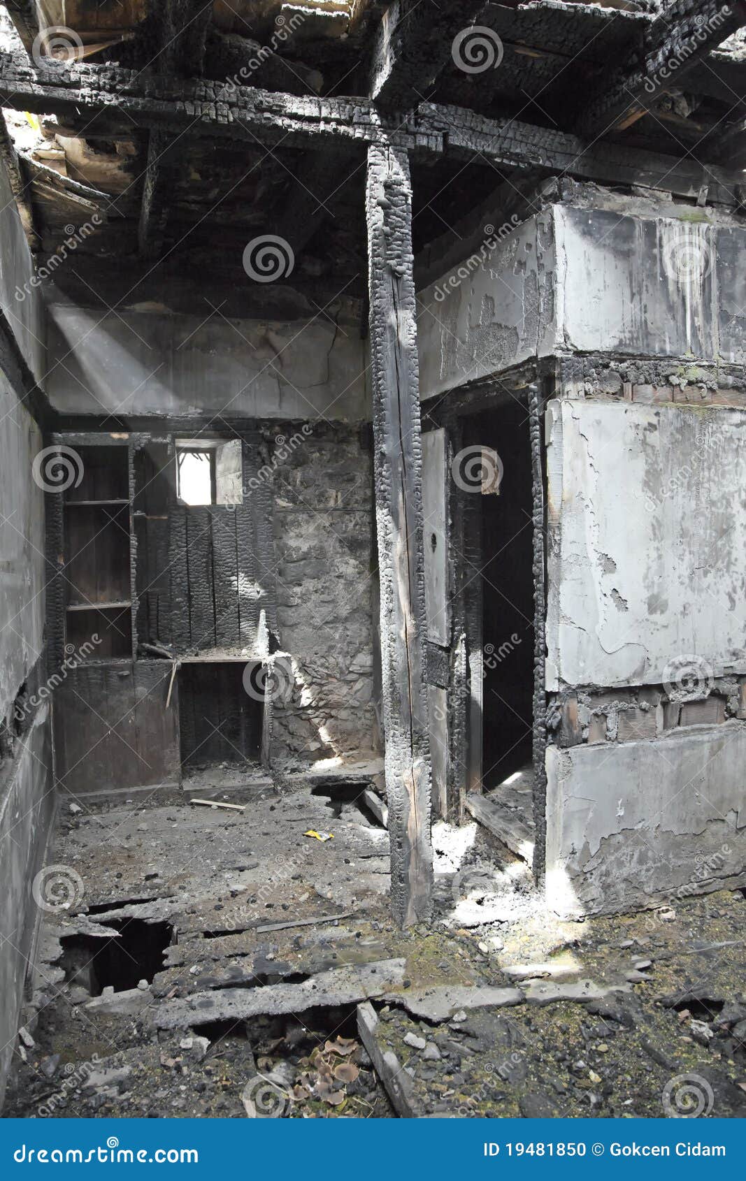 Burnt House stock photo. Image of scary, structure, condition - 19481850
