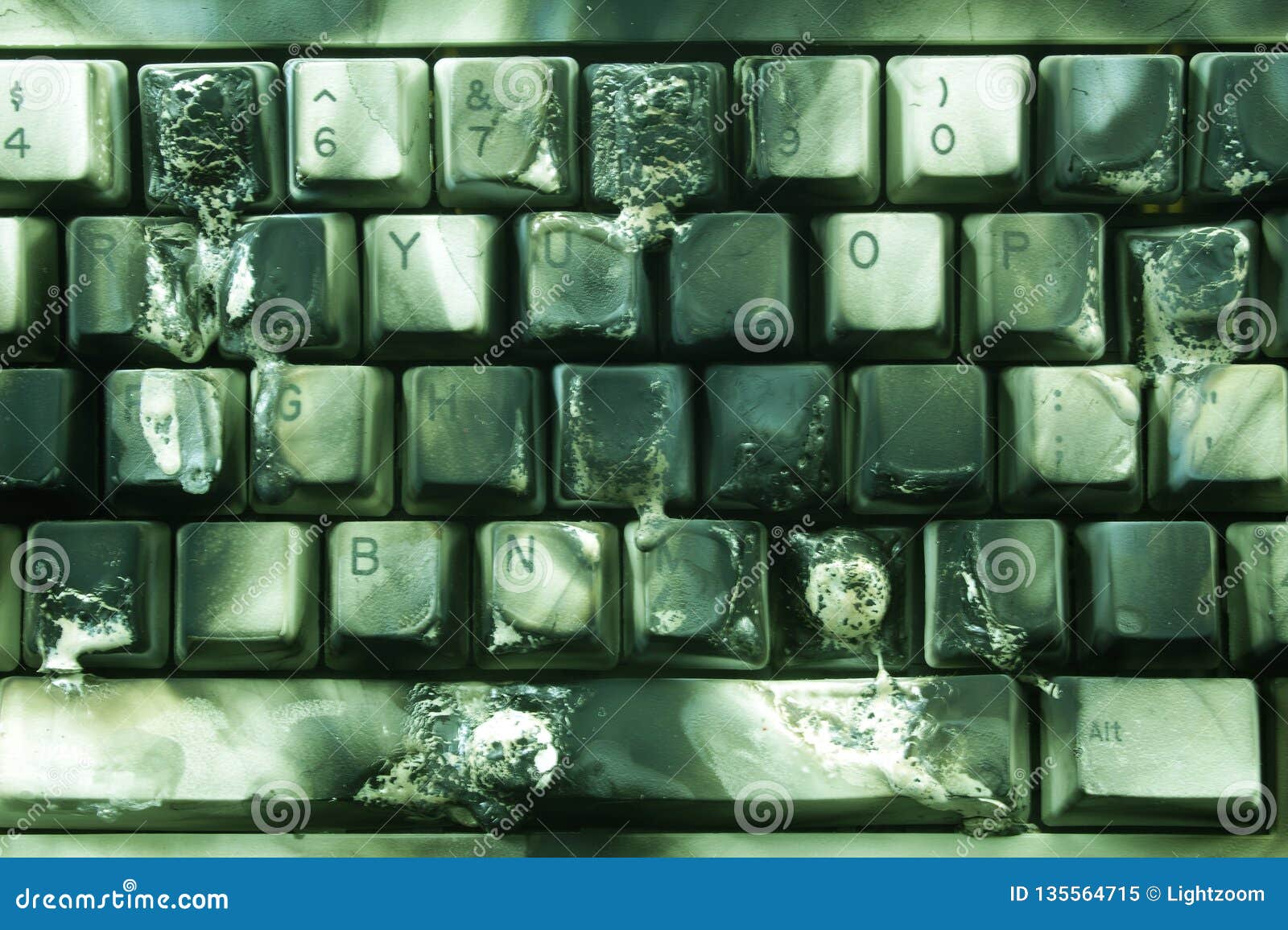 Burnt Keyboard stock image. Image of internet, accident - 135564715