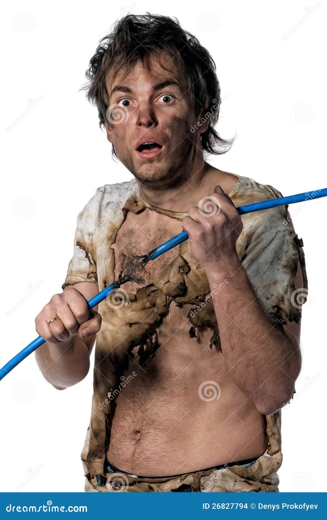 Burnt man stock photo. Image of adult, danger, mess, burnt - 26827794