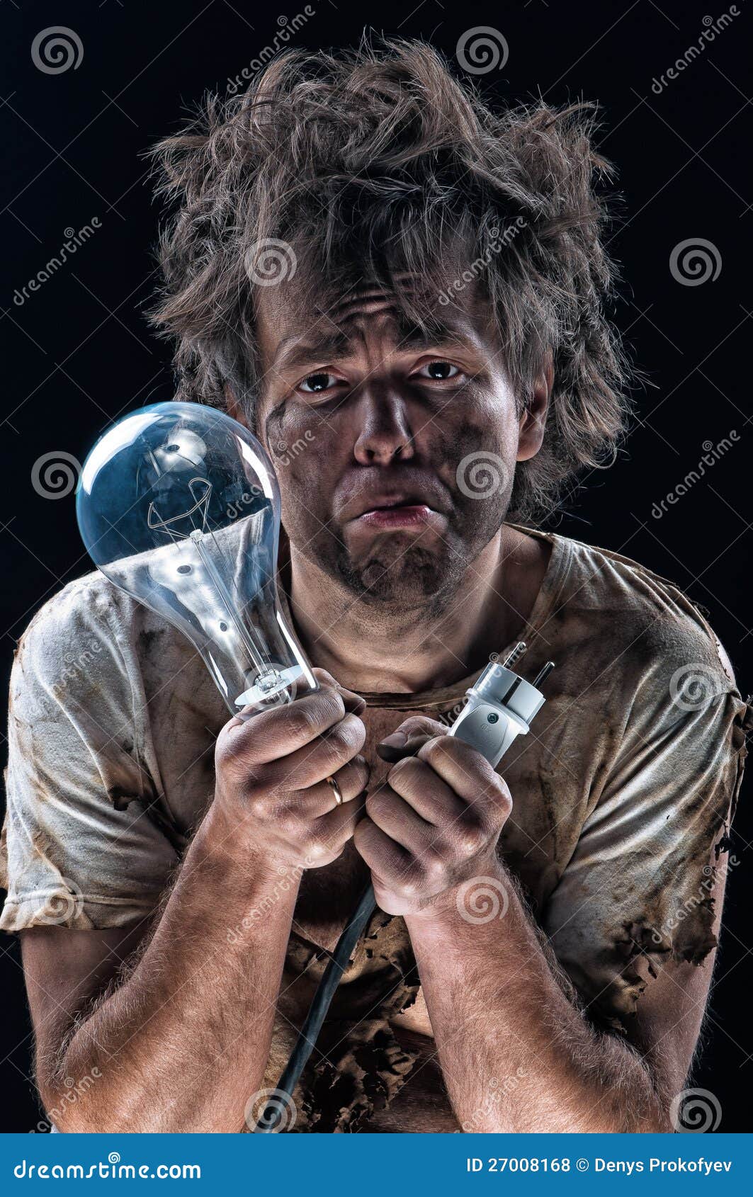 Burnt man stock photo. Image of broken, holding, adult - 27008168