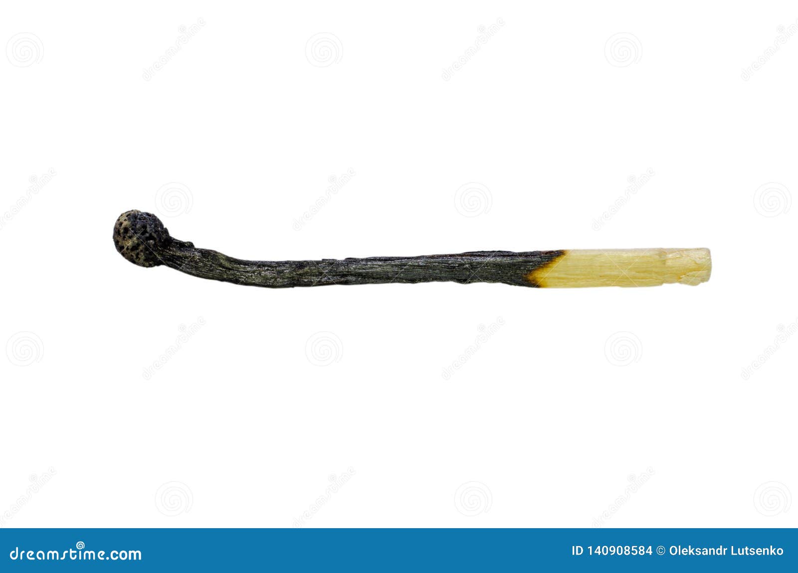 Burnt Match on White Background. Stock Photo - Image of burn, energy ...