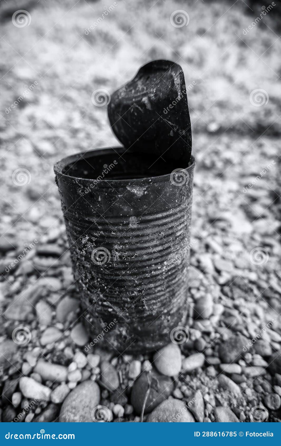 Burnt metal can stock image. Image of flame, ecology - 288616785